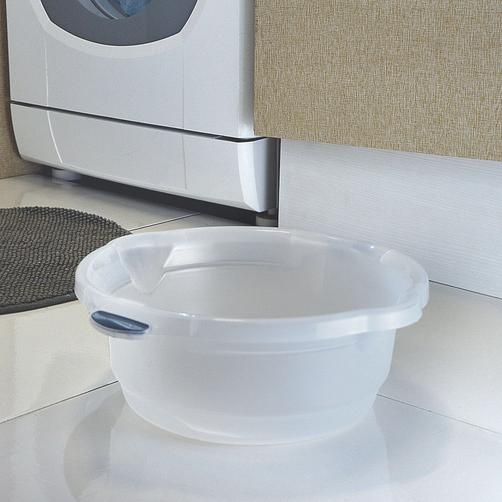 Bacia Plástica Transparente 14L Hydrus Sanremo | Lots Home Shop - Lots ...