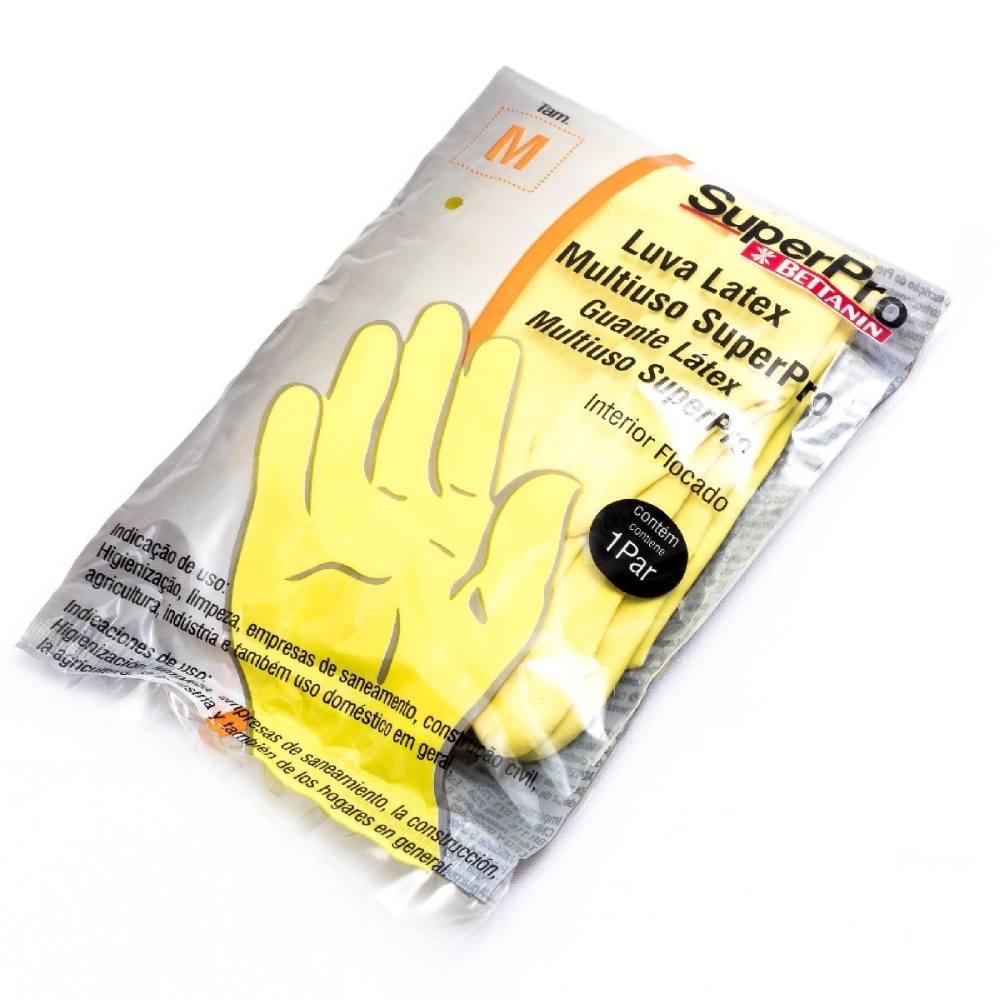 Luva Latex Multiuso M SuperPro | Lots Home Shop - Lots Home Shop